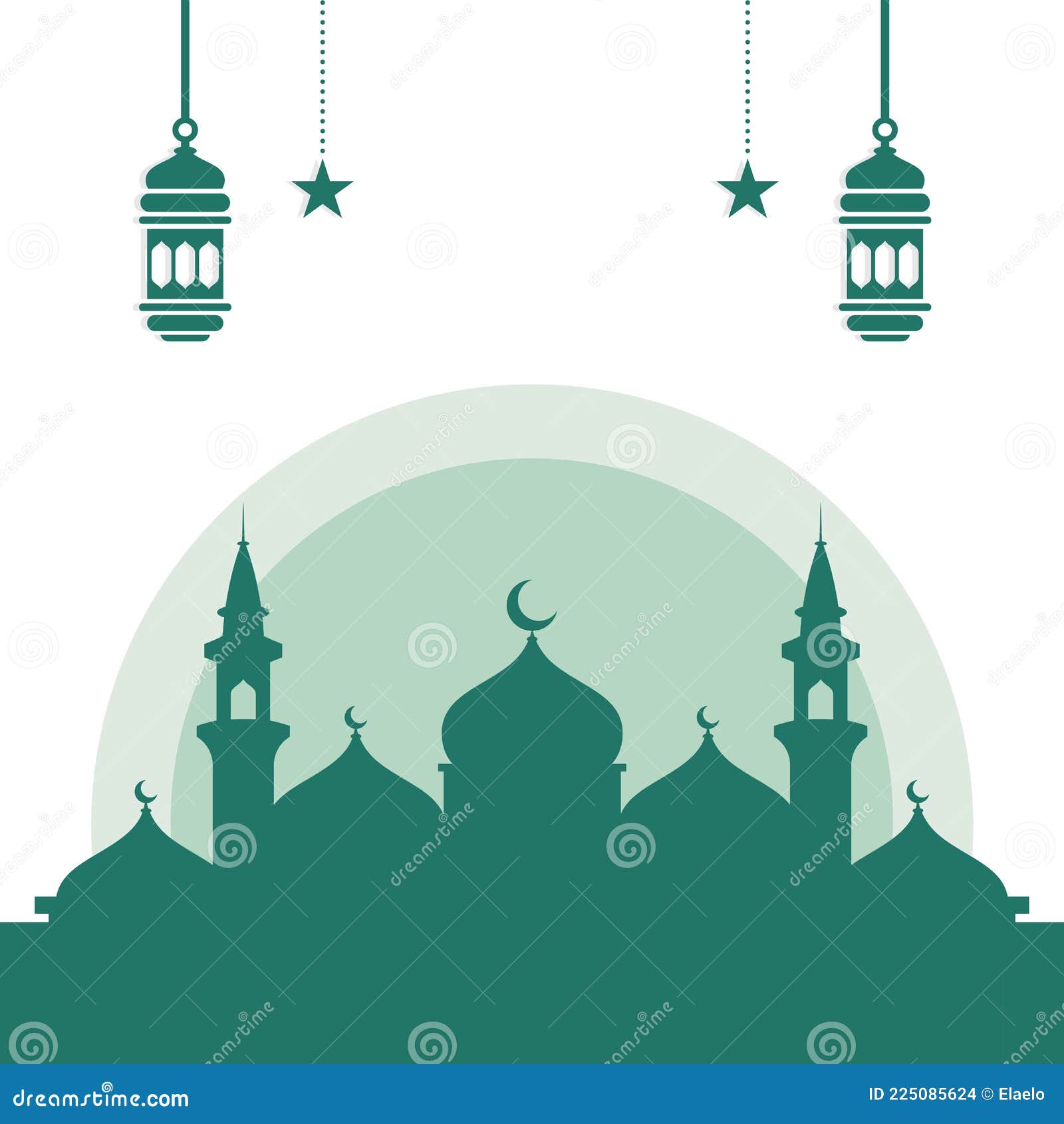 Mosque Background Vector Illustration Stock Vector - Illustration of ...
