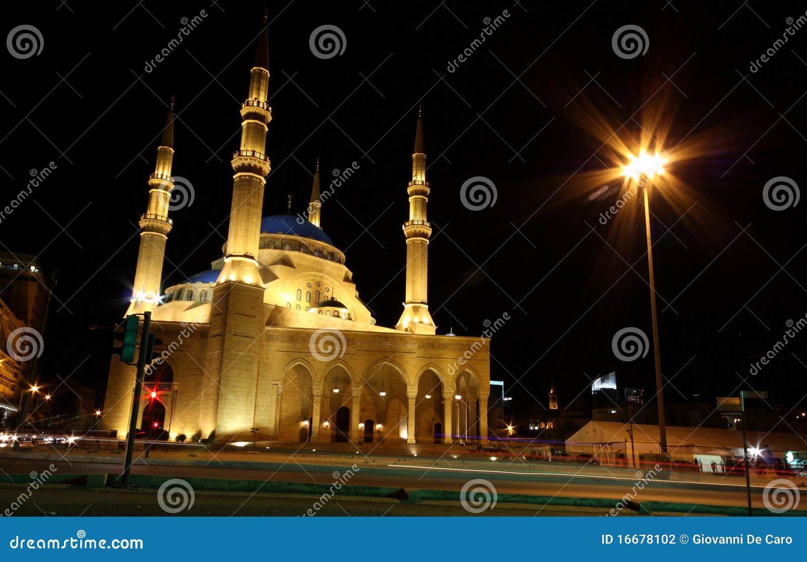 Mosque in Beirut, Lebanon stock photo. Image of beirut - 16678102