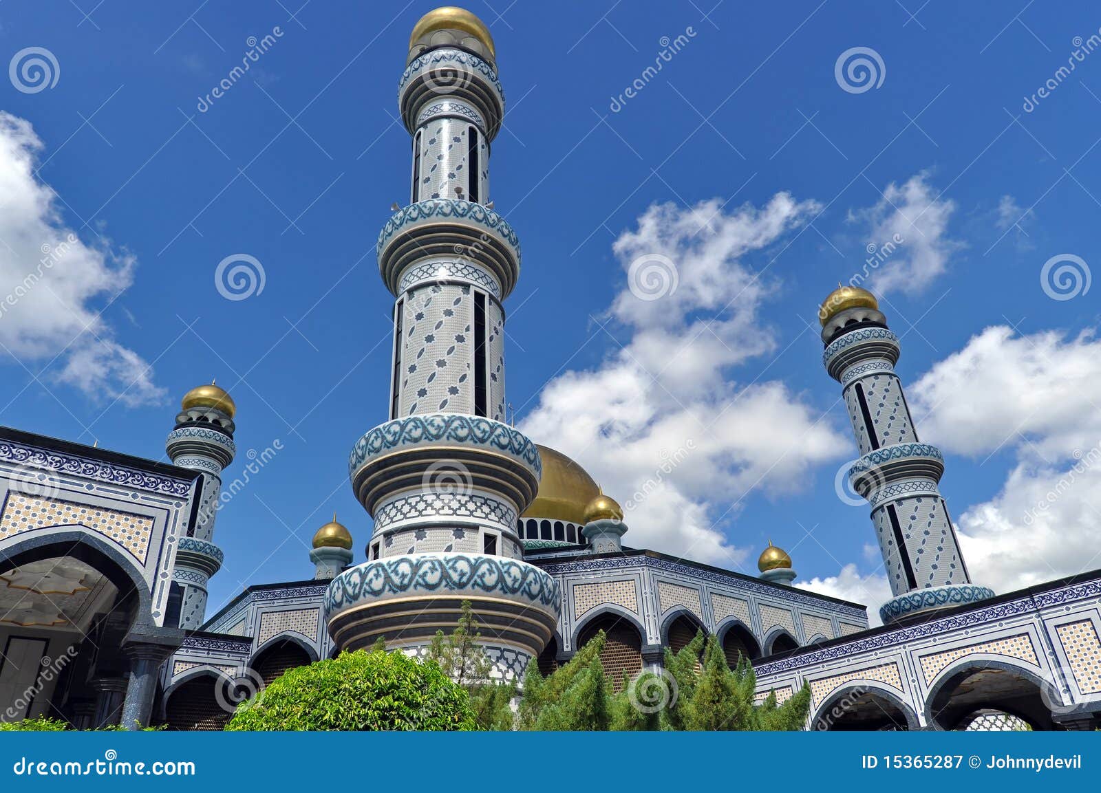 Mosque in Brunei stock image. Image of exterior, mosque - 15365287