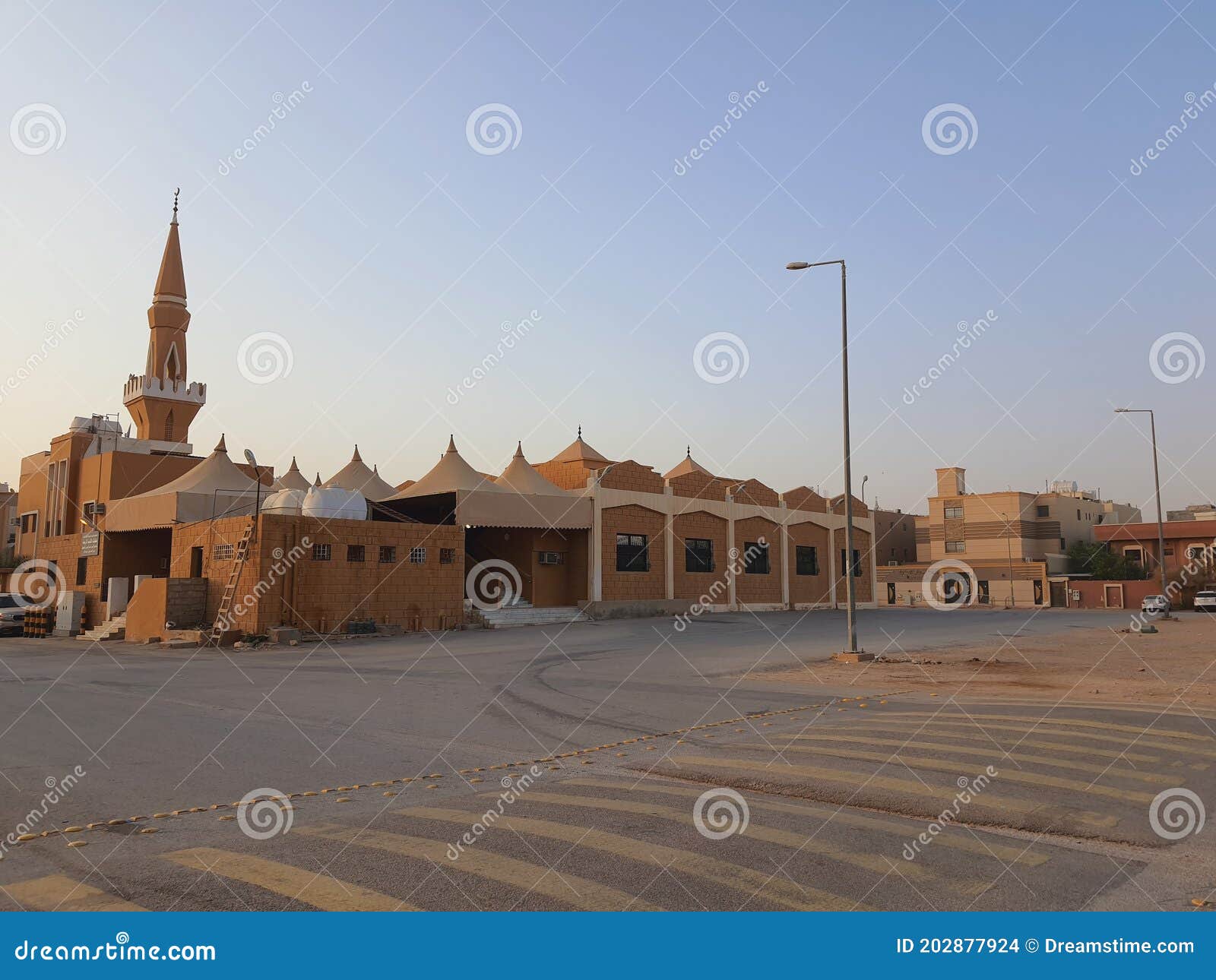 The Mosque Building is Unique and Beautiful from Various Angles Stock ...