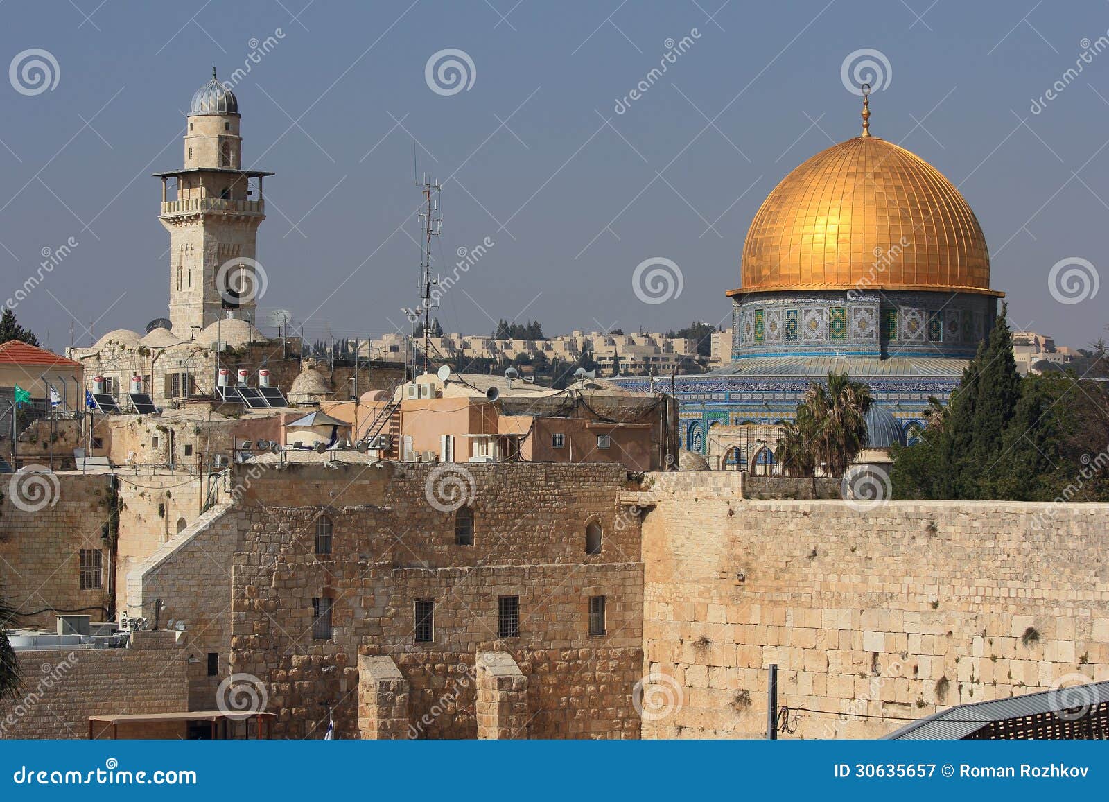 Mosque Of Caliph Omar. Israel. Stock Image - Image of christianity ...