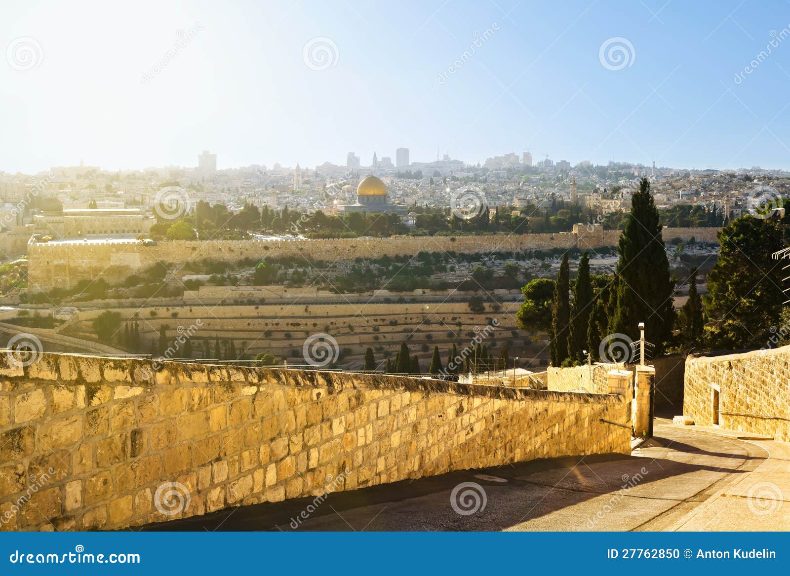 Mosque of Caliph Omar in Jerusalem . Stock Photo - Image of jerusalem ...