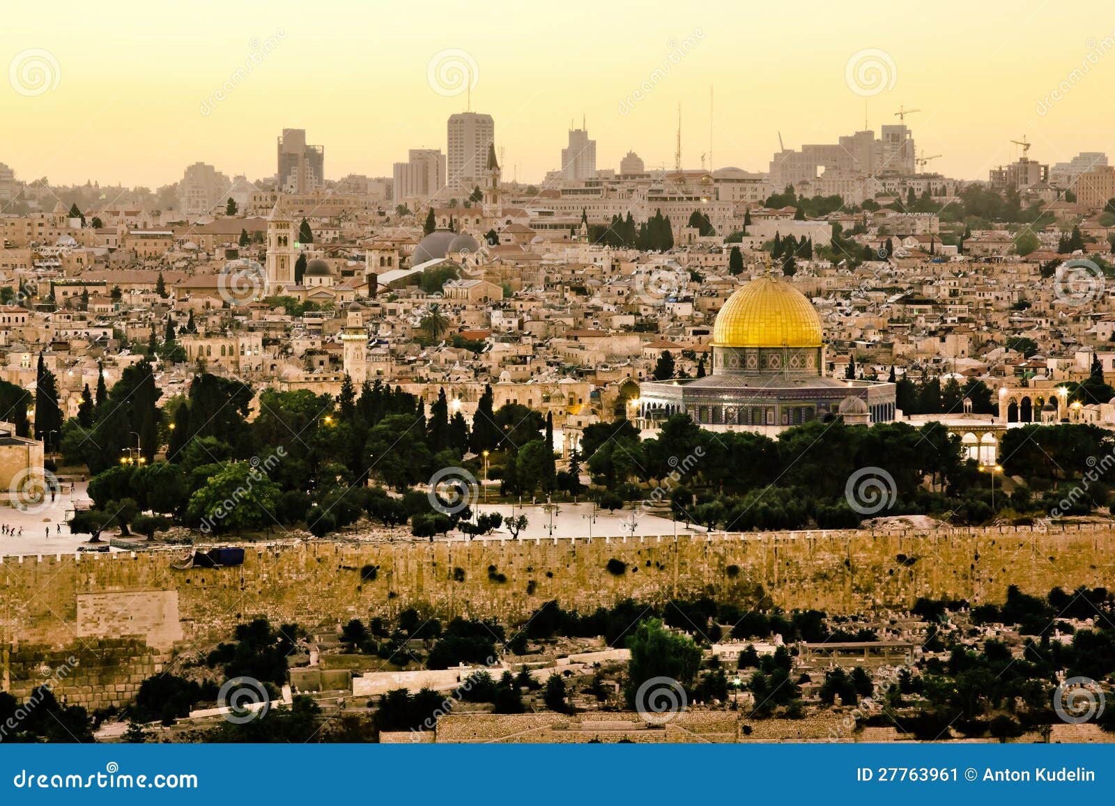 Mosque of Caliph Omar in Jerusalem . Stock Image - Image of beautiful ...