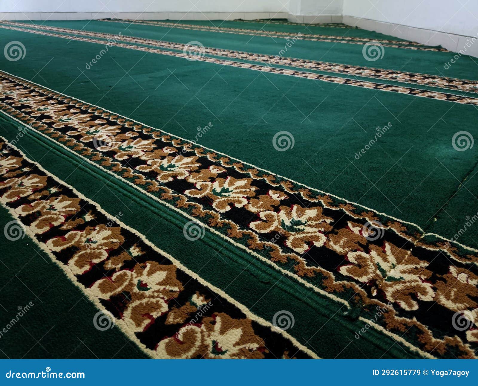 Mosque Carpet for Muslim Worship Activities Stock Image - Image of ...