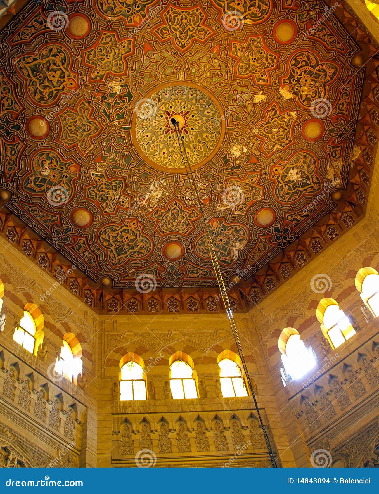 Mosque ceiling stock photo. Image of islamic, ceiling - 14843094