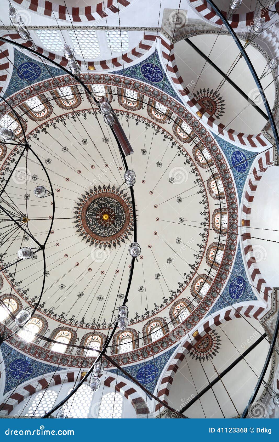 Mosque Ceiling, Istanbul stock photo. Image of architecture - 41123368
