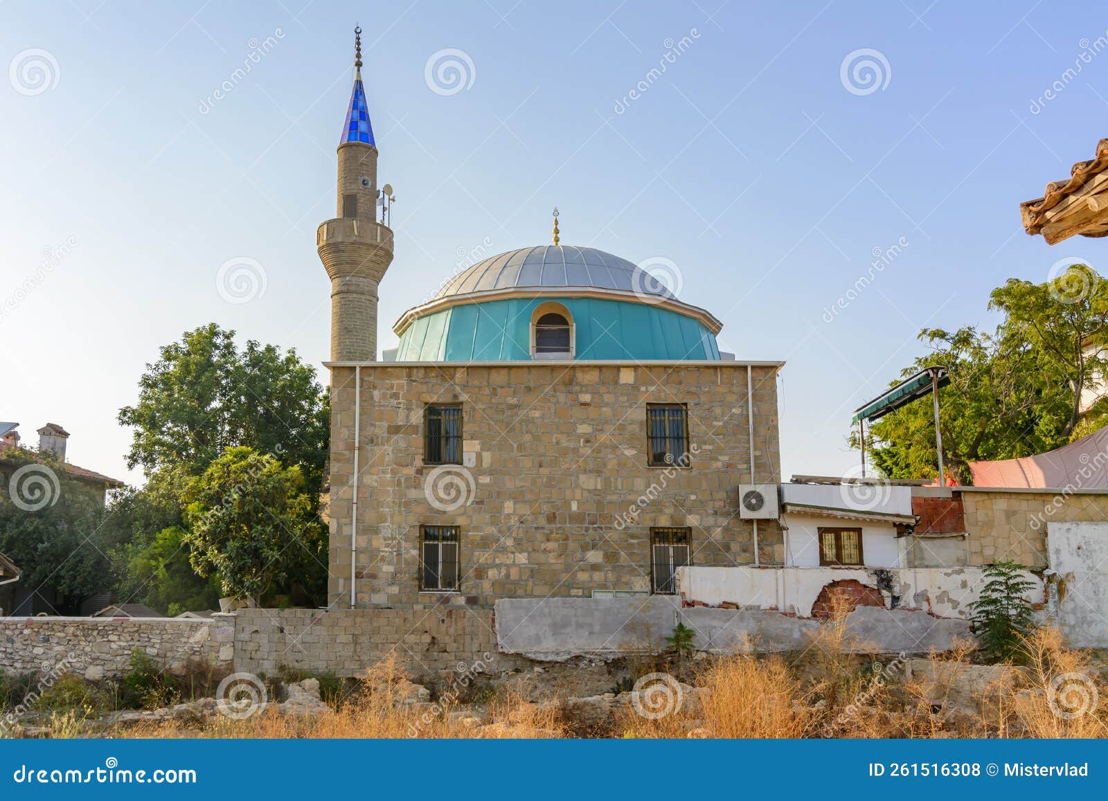 Mosque in Center of Side, Antalya Region, Turkey Stock Photo - Image of ...