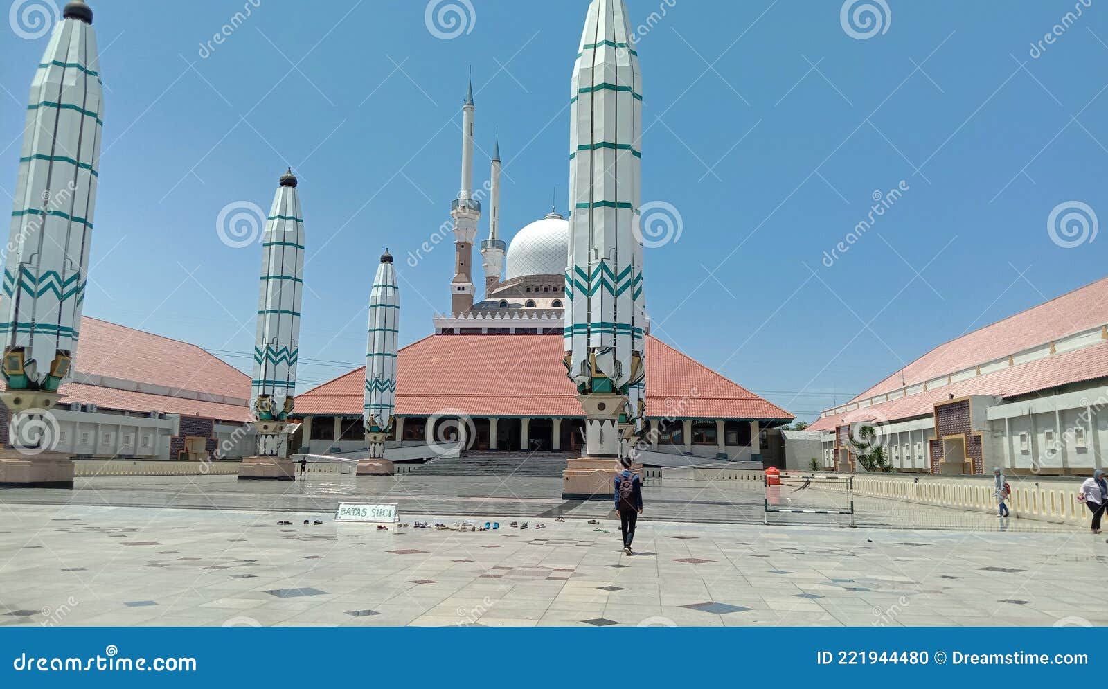 Mosque at Central Java Indonesia Editorial Image - Image of skyscraper ...