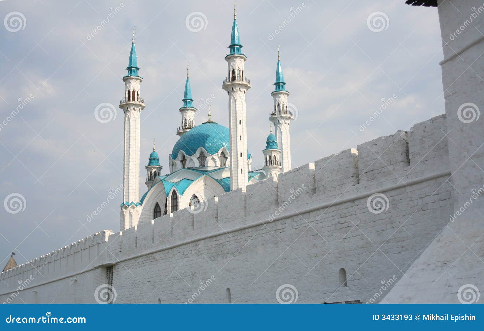 The Mosque in Centre of Russia Stock Image - Image of mosque, citadel ...