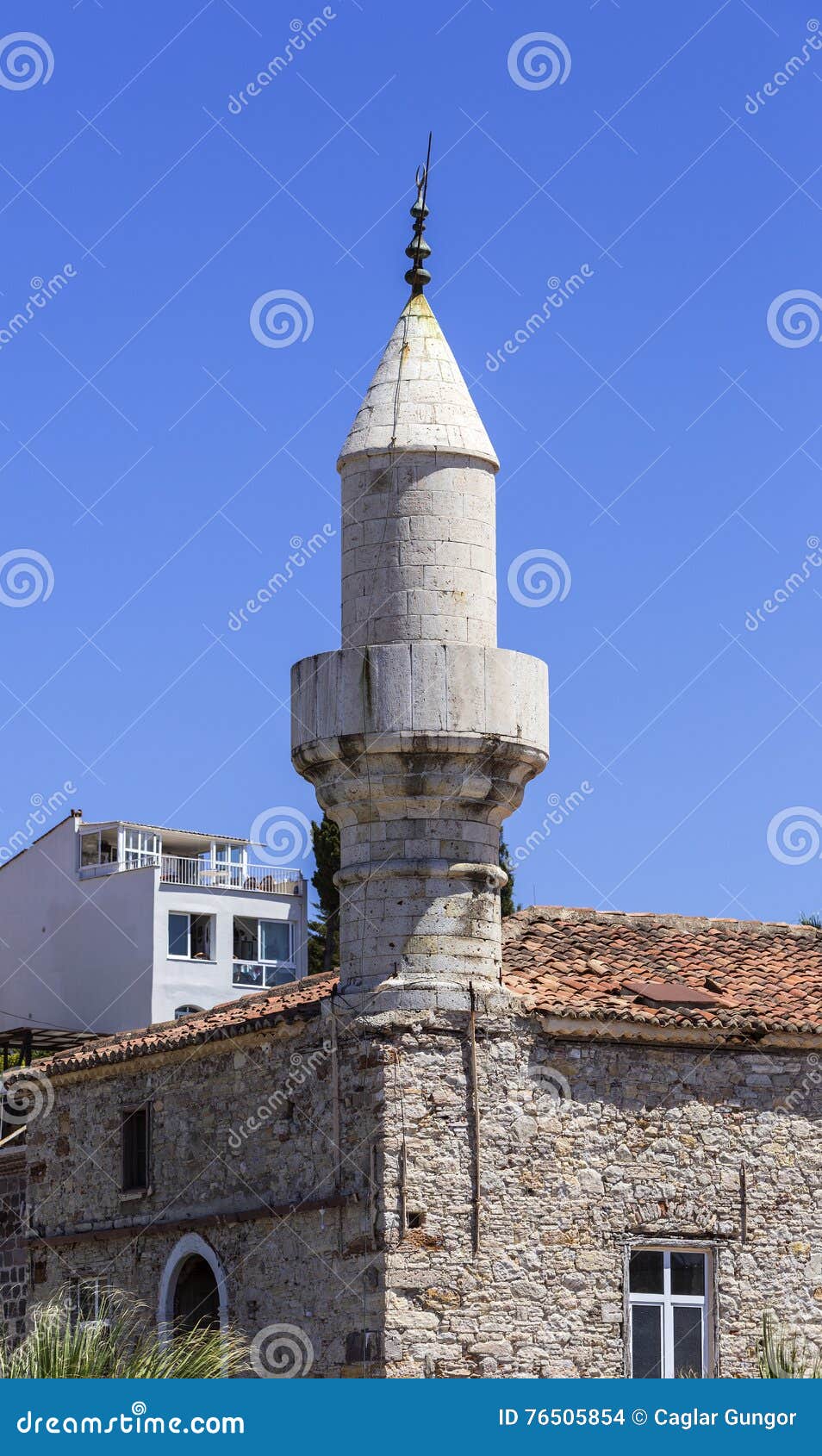 Mosque in Cesme stock photo. Image of dome, city, cesme - 76505854