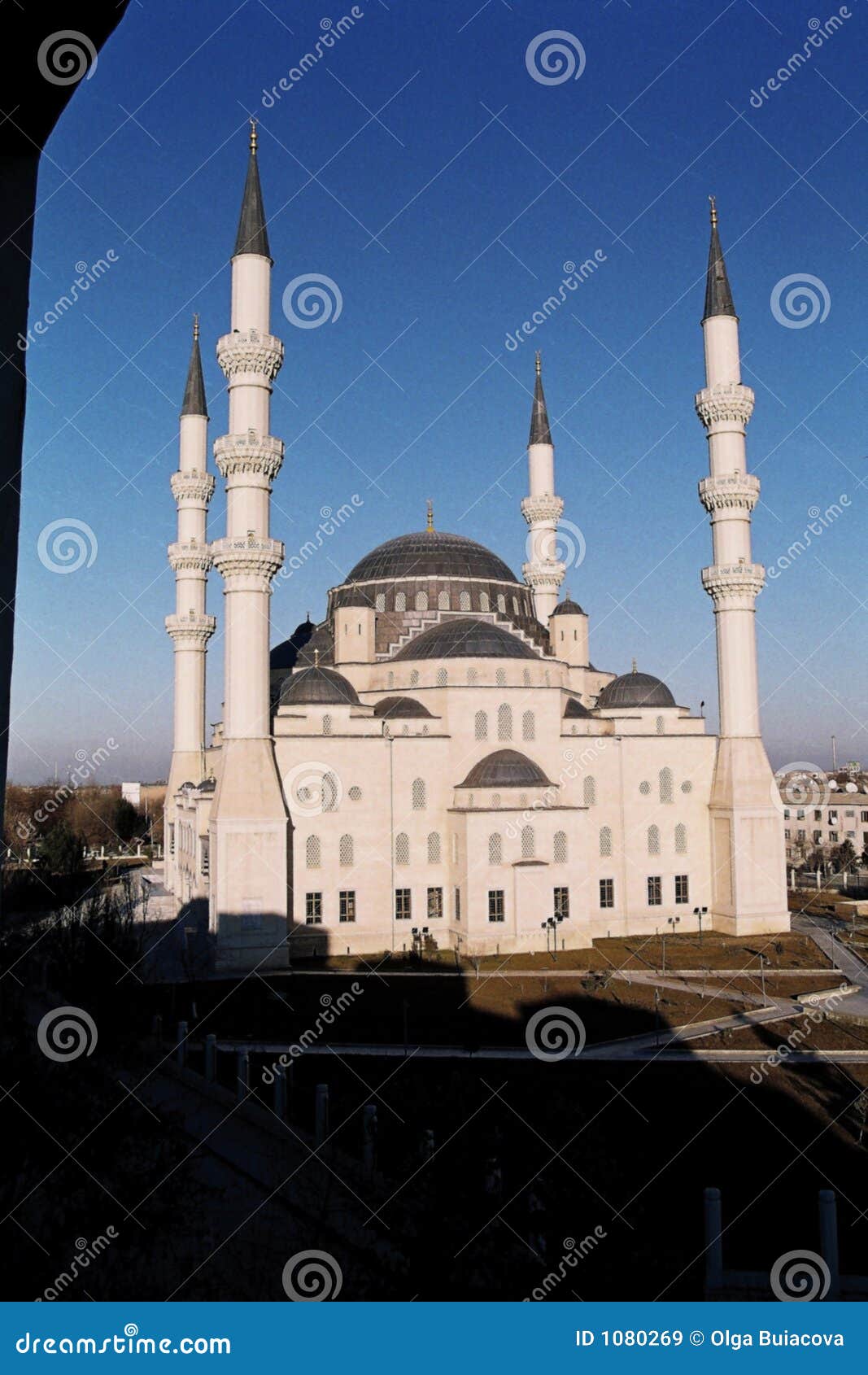 Mosque in the city stock image. Image of architecture - 1080269