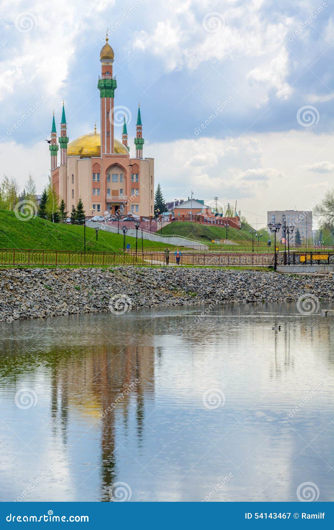 Mosque in the City Almetyevsk Tatarstan Russia Stock Image - Image of ...