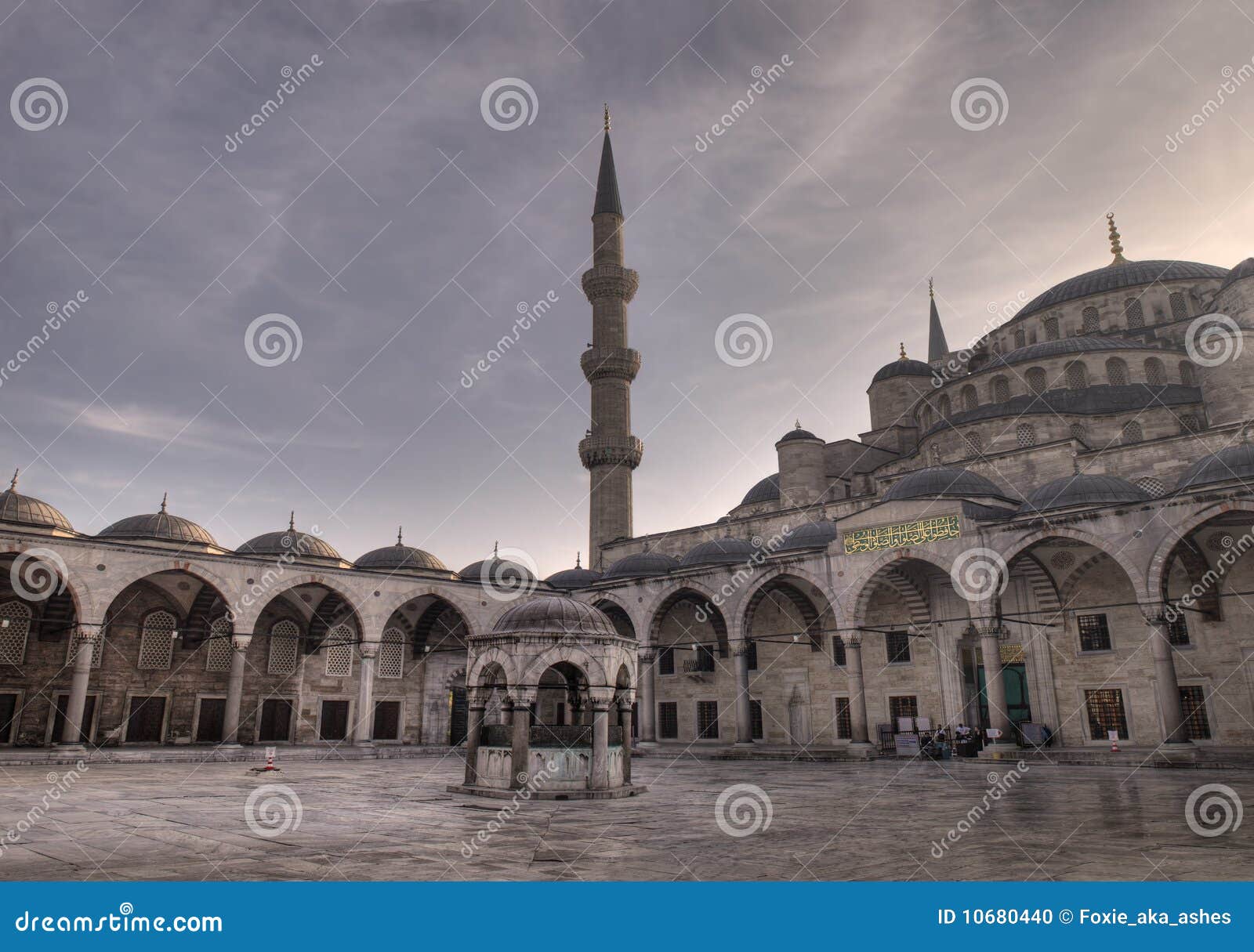 Mosque courtyard stock photo. Image of monument, minaret - 10680440