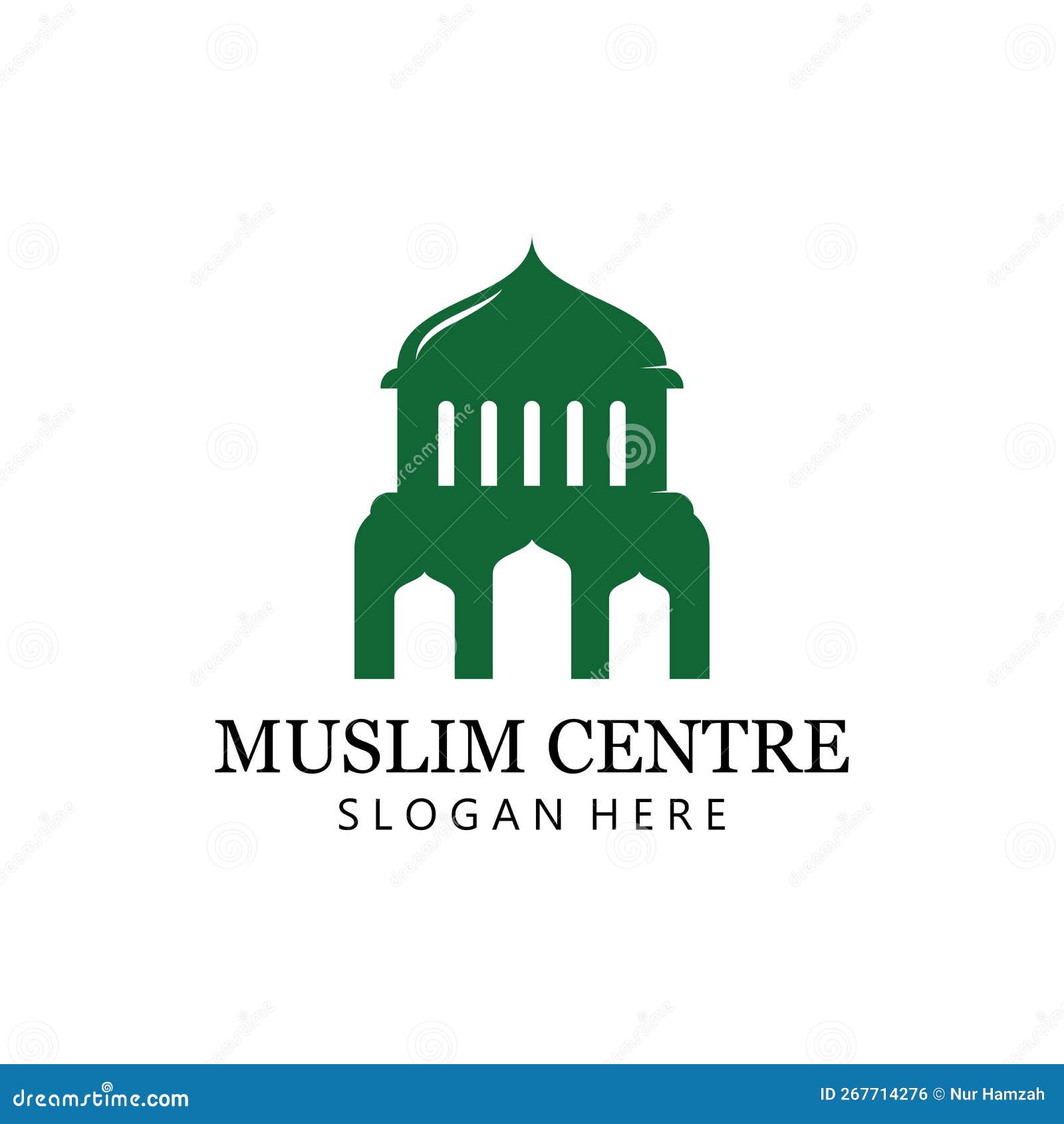 Mosque Creative Logo Template with Simple Concept Stock Vector ...