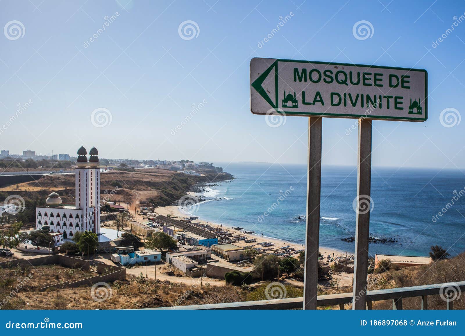 Mosque of divinity, dakar stock photo. Image of muslim - 186897068