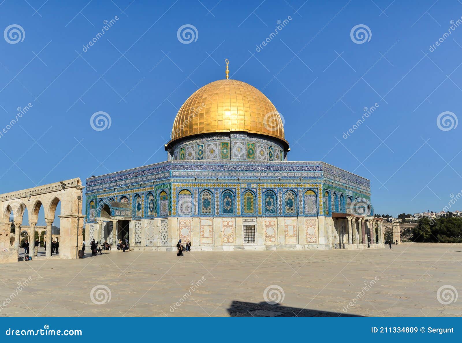 Mosque Dome of the Rock editorial stock image. Image of religion ...