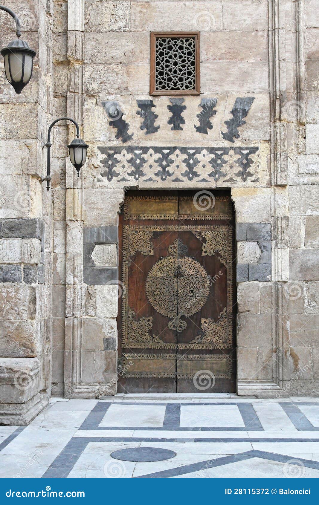 Mosque door stock photo. Image of interior, door, islam - 28115372