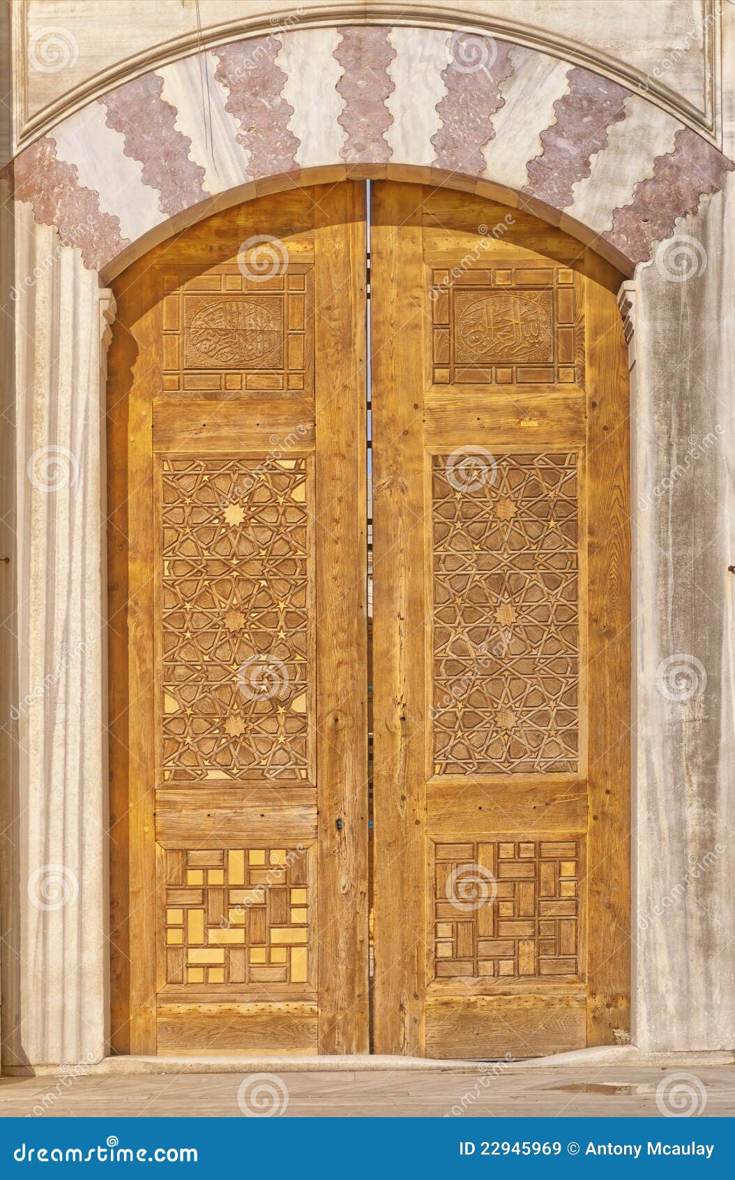 Mosque doors 02 stock image. Image of carved, grand, craftsmanship ...