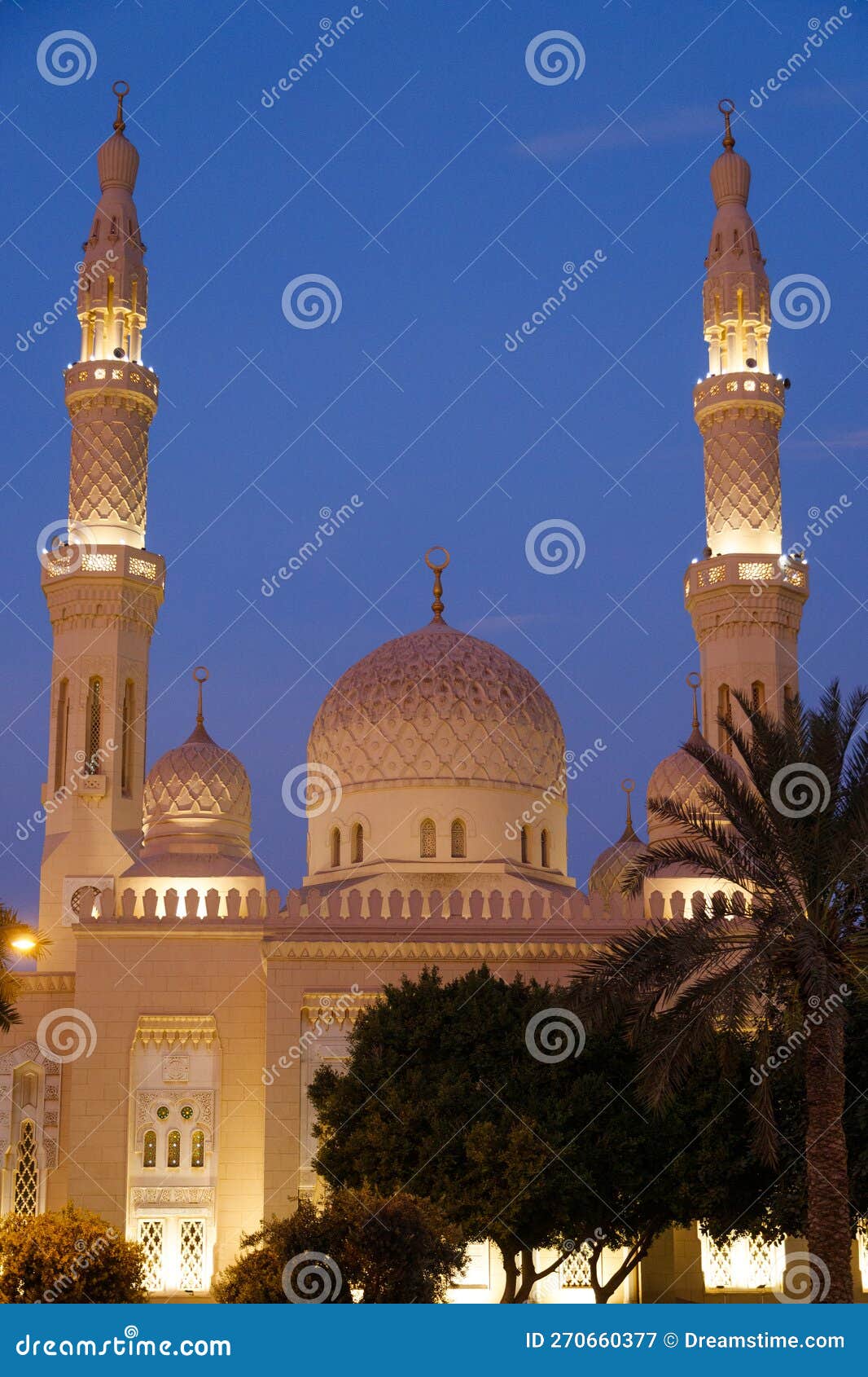 Mosque in Dubai, United Arab Emirates, UAE. Stock Image - Image of city ...