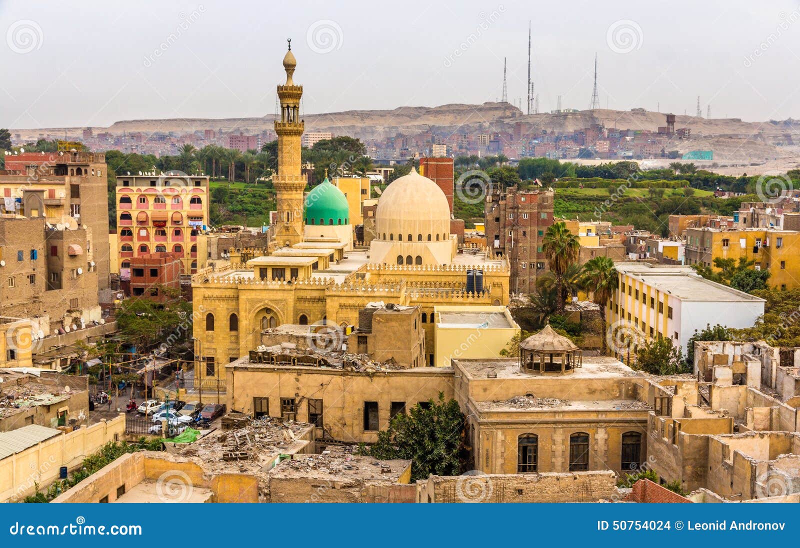 Mosque of El-Sayeda Fatima El-Nabawaya in Cairo Stock Photo - Image of ...