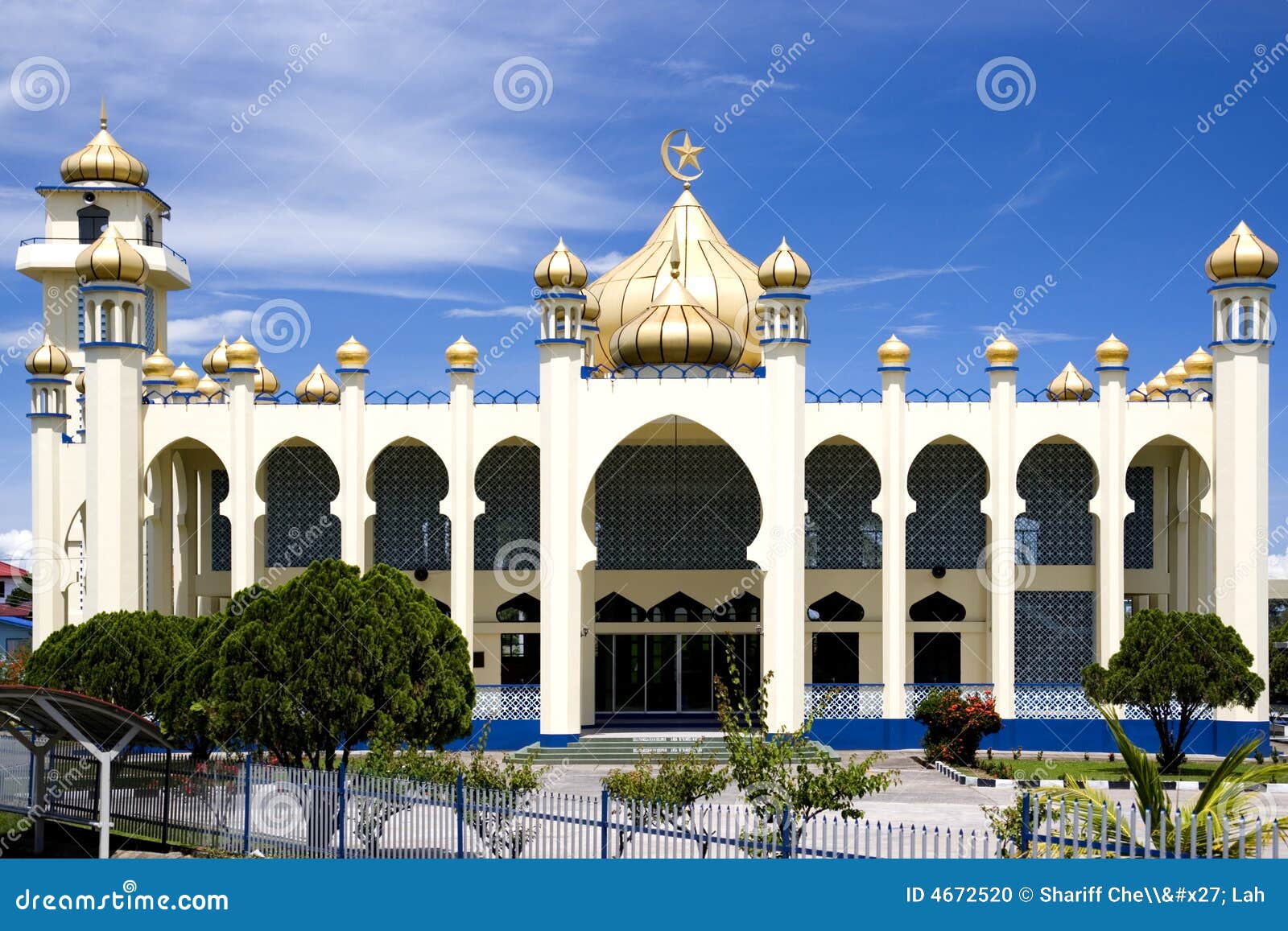 Mosque exterior stock photo. Image of exterior, gold, building - 4672520