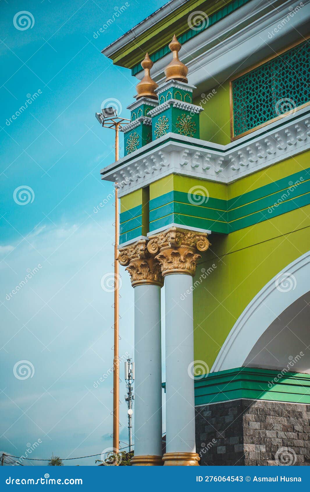 Mosque gate stock image. Image of ornamen, mosque, majestic - 276064543