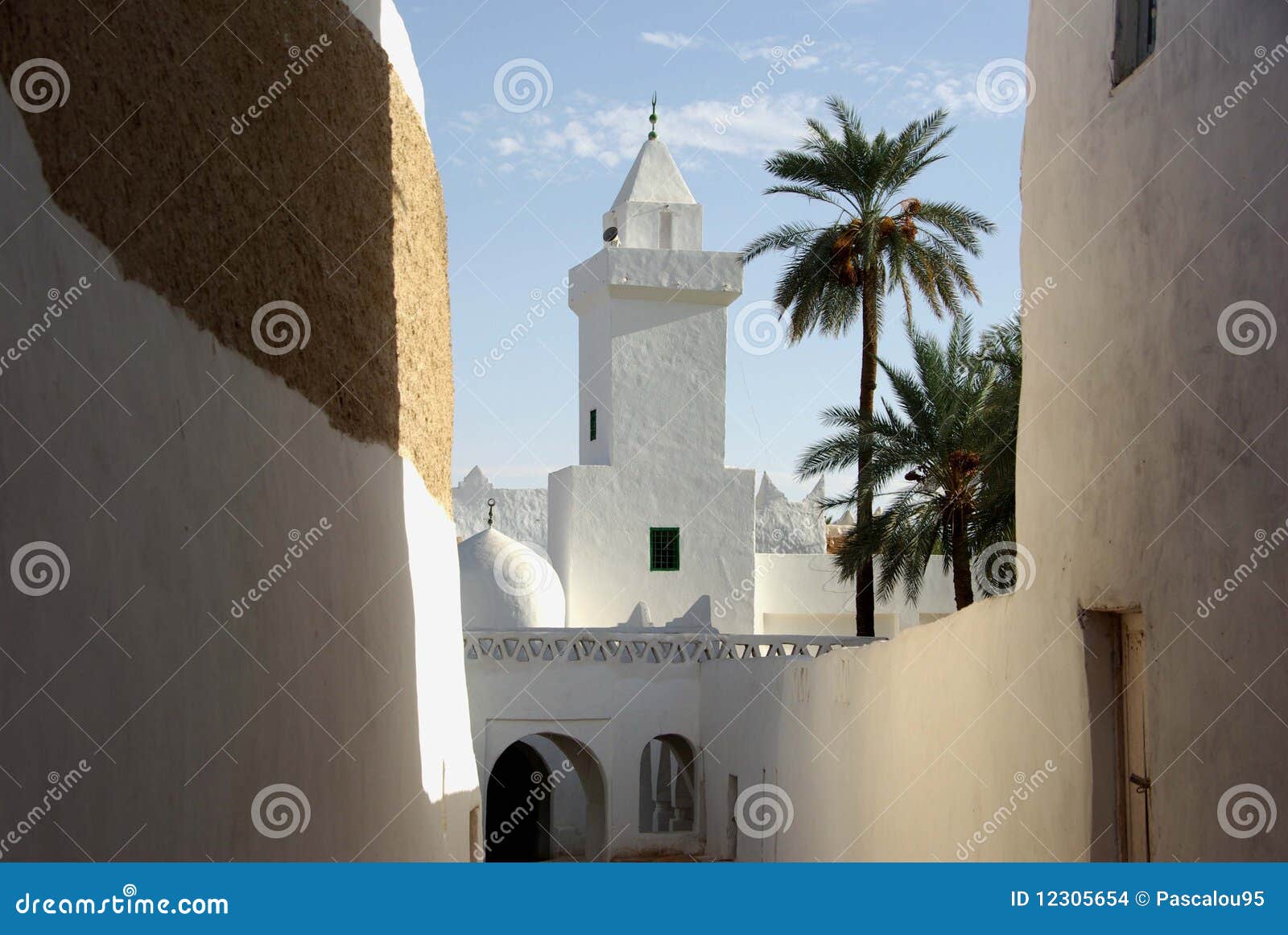 Mosque in Ghadames, Libya stock photo. Image of religion - 12305654