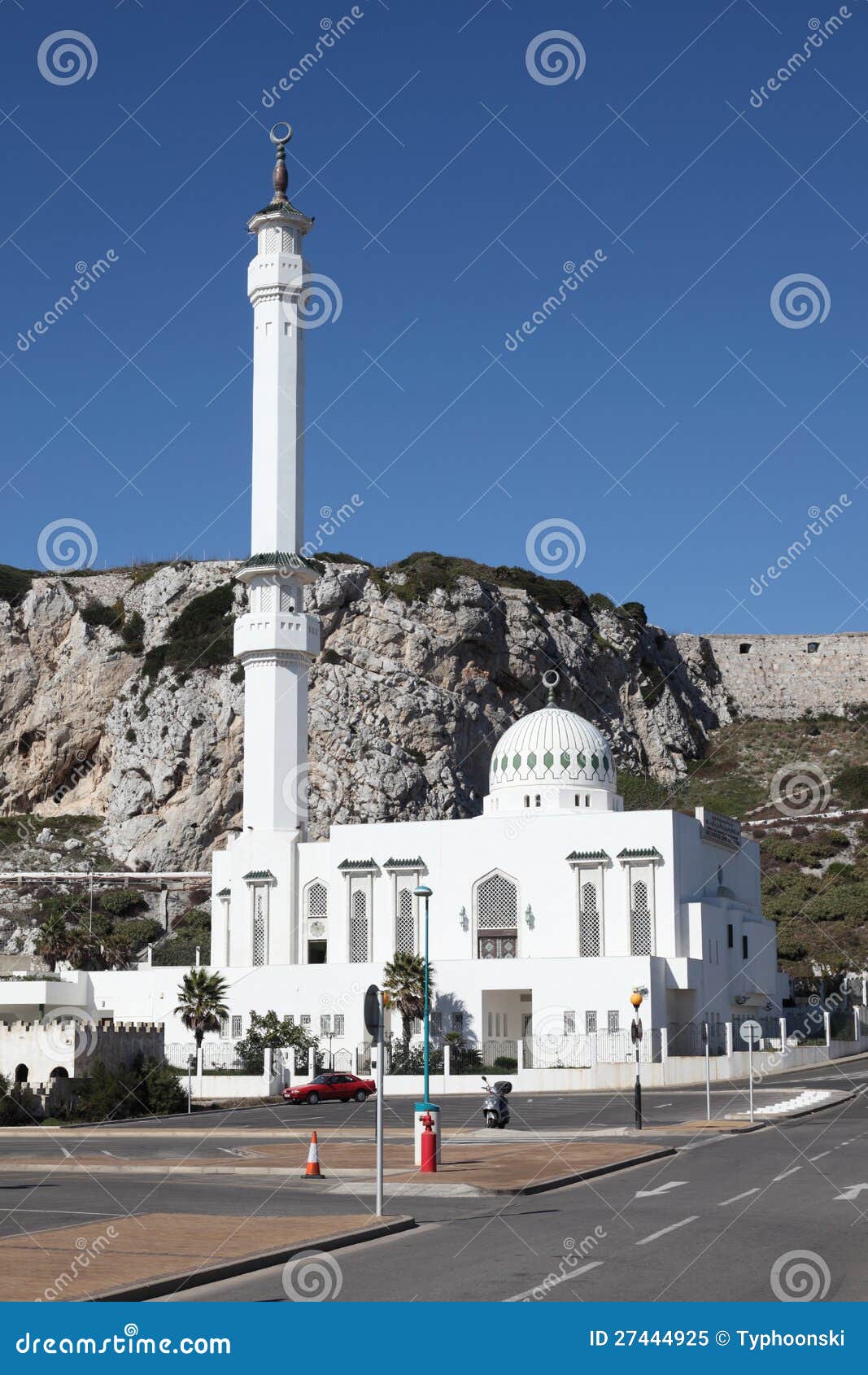 Mosque in Gibraltar stock image. Image of muslim, ibrahimalibrahim ...
