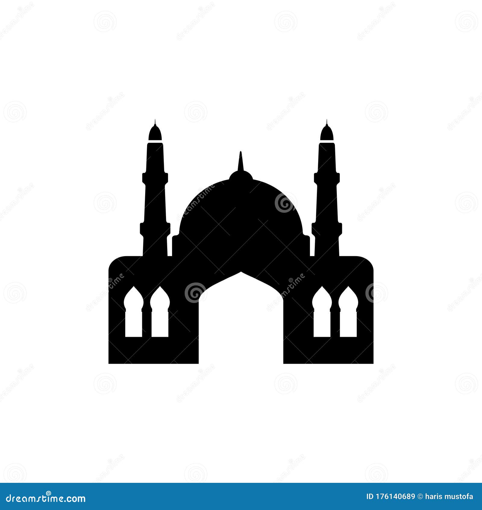 Mosque Graphic Design Template Vector Isolated Stock Illustration ...