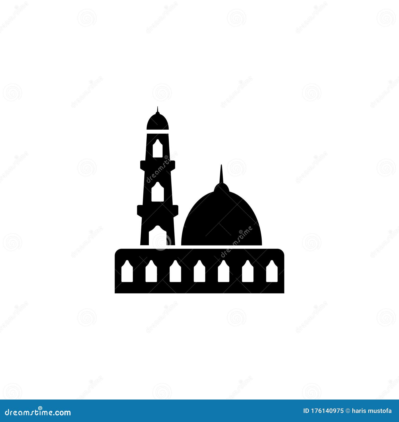 Mosque Graphic Design Template Vector Isolated Stock Vector ...
