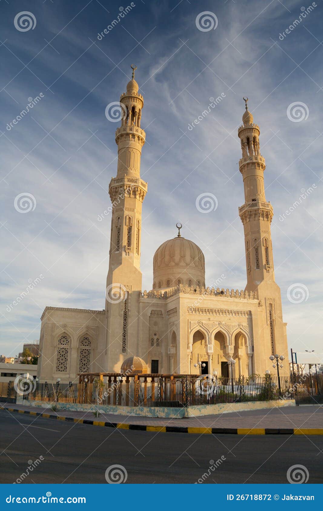 Mosque in Hurghada stock photo. Image of dusk, blue, exterior - 26718872