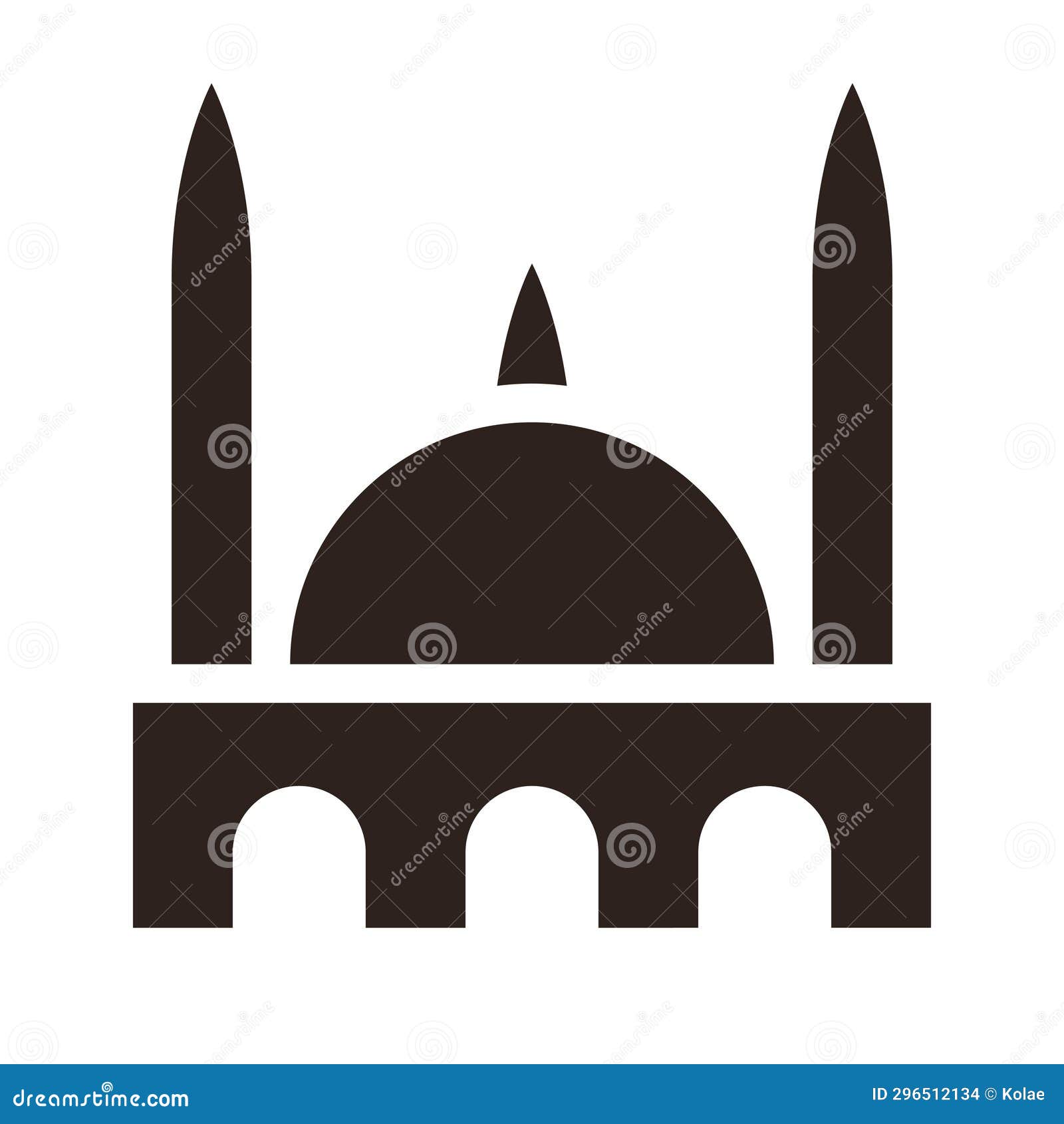 Mosque Icon Line Design. Islamic, Religion, Worship, Prayer, Minaret ...