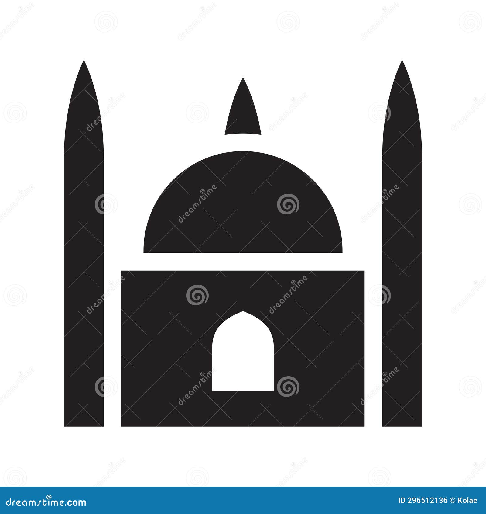 Mosque icon stock illustration. Illustration of history - 296512136
