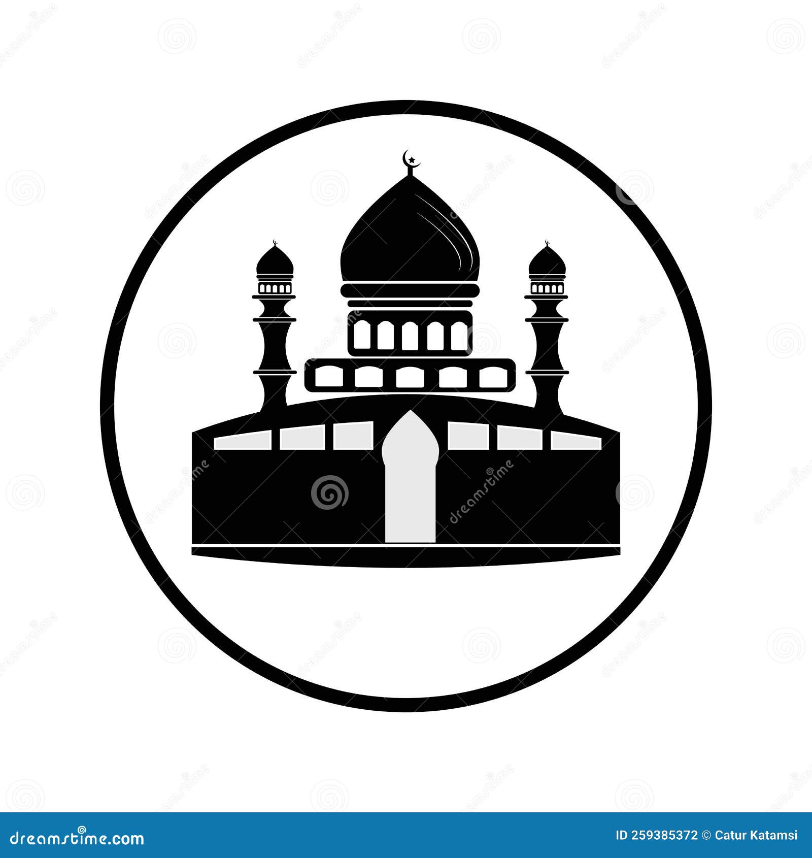 Mosque Icon Logo Vector Design Template Stock Illustration ...