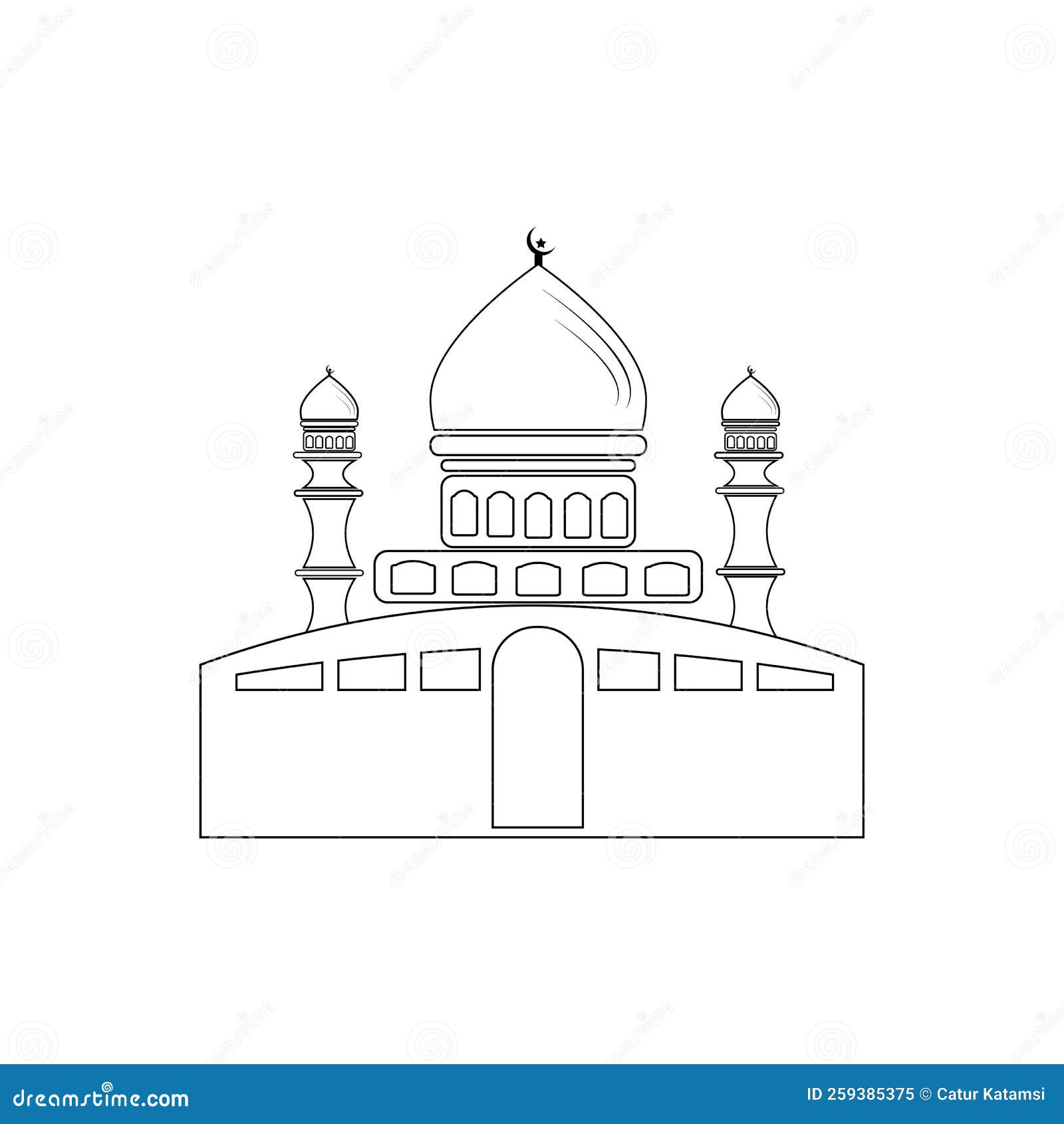 Mosque Icon Logo Vector Design Template Stock Illustration ...