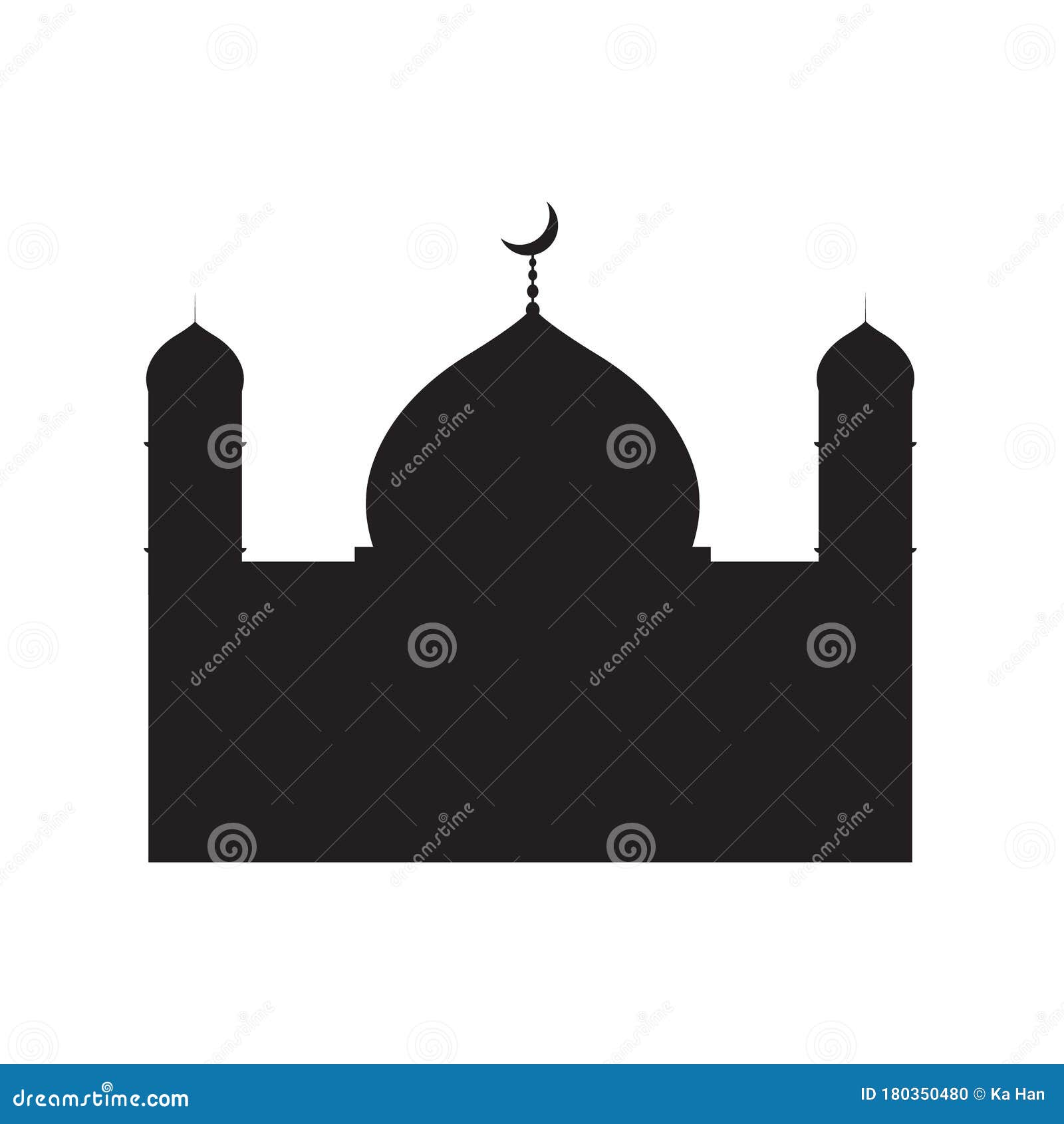 Mosque Icon Vector, Black Mosque Image Stock Vector - Illustration of ...