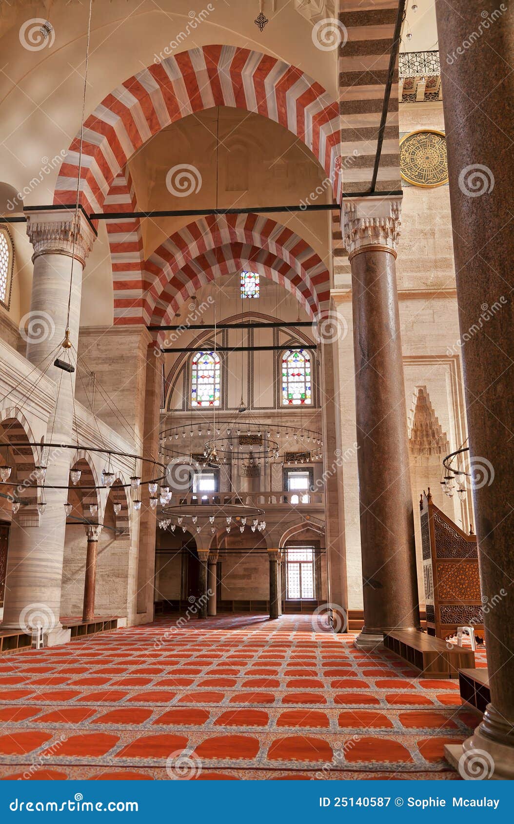 Mosque inside stock image. Image of landmark, bosporus - 25140587