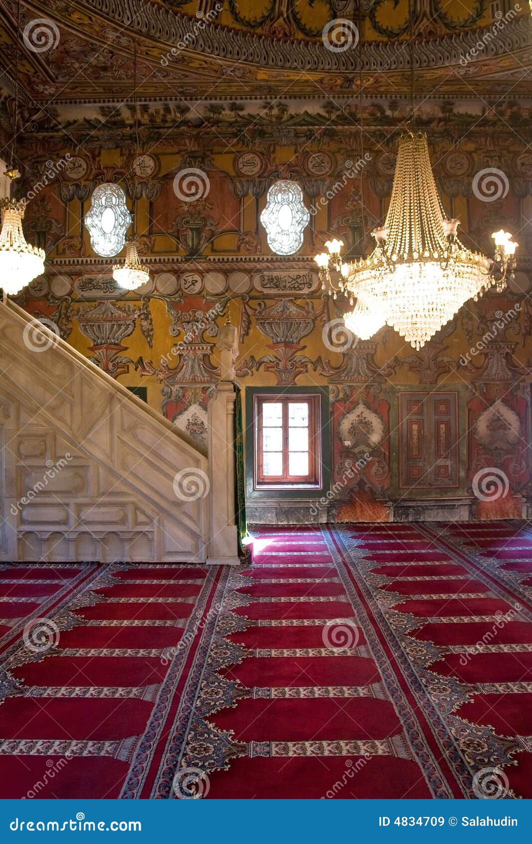 Mosque interior stock image. Image of orient, islamic - 4834709