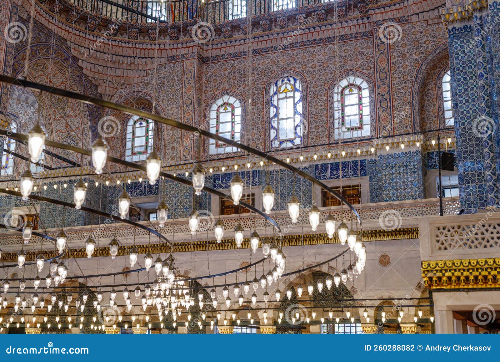 Mosque Interior Details in Closeup View Editorial Photography - Image ...