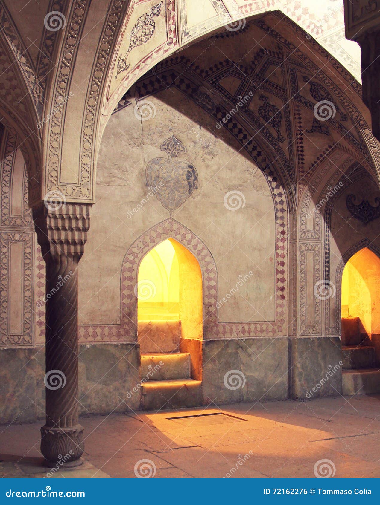 Mosque interiors in Iran stock photo. Image of middle - 72162276
