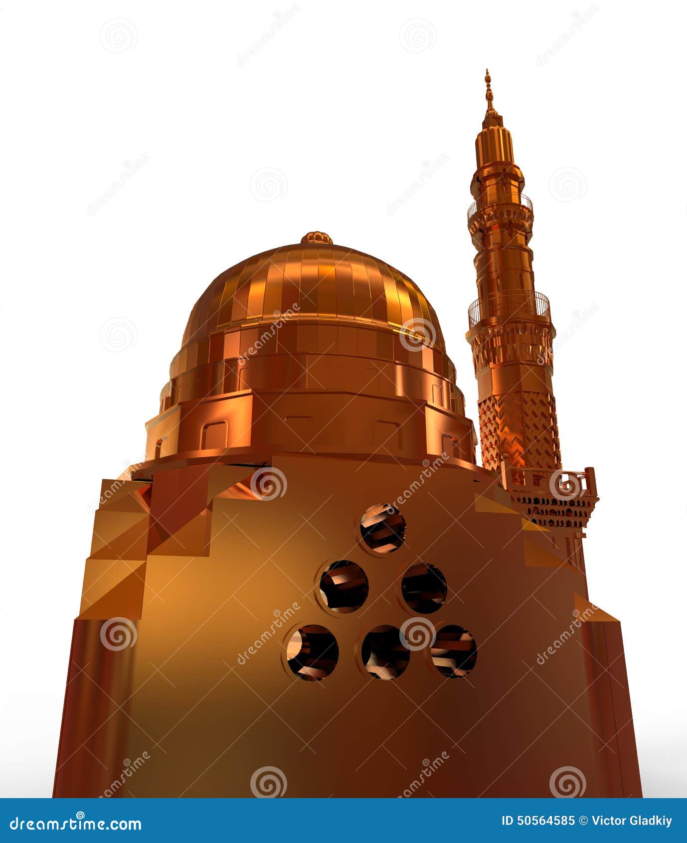 Mosque Isolated from the Background Stock Illustration - Illustration ...