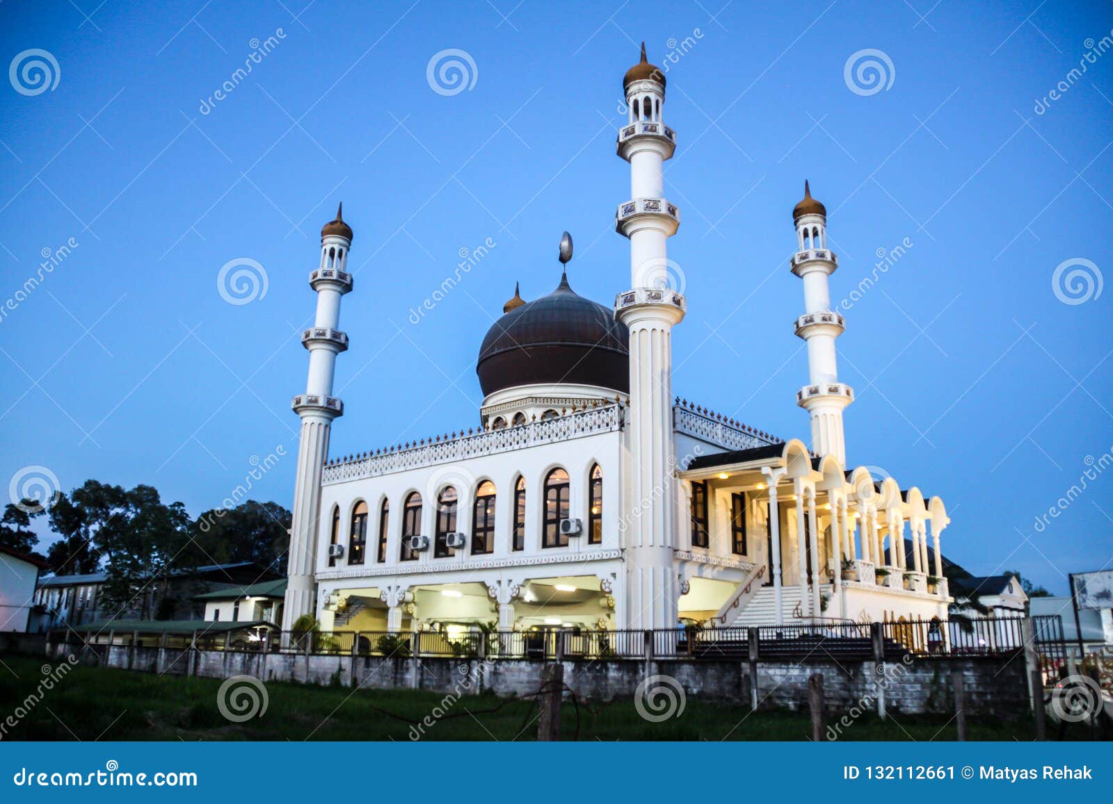 Mosque Kaizerstraat in Paramaribo Stock Image - Image of landmark ...