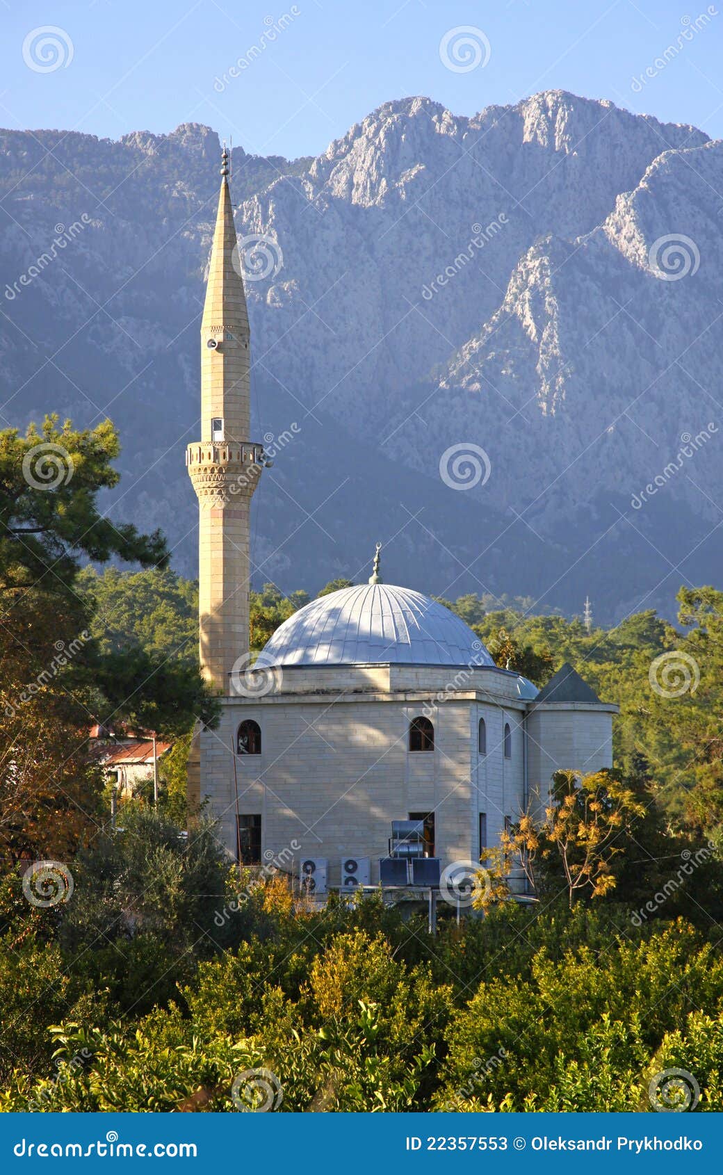 Mosque in Kemer, Turkey stock image. Image of landmark - 22357553