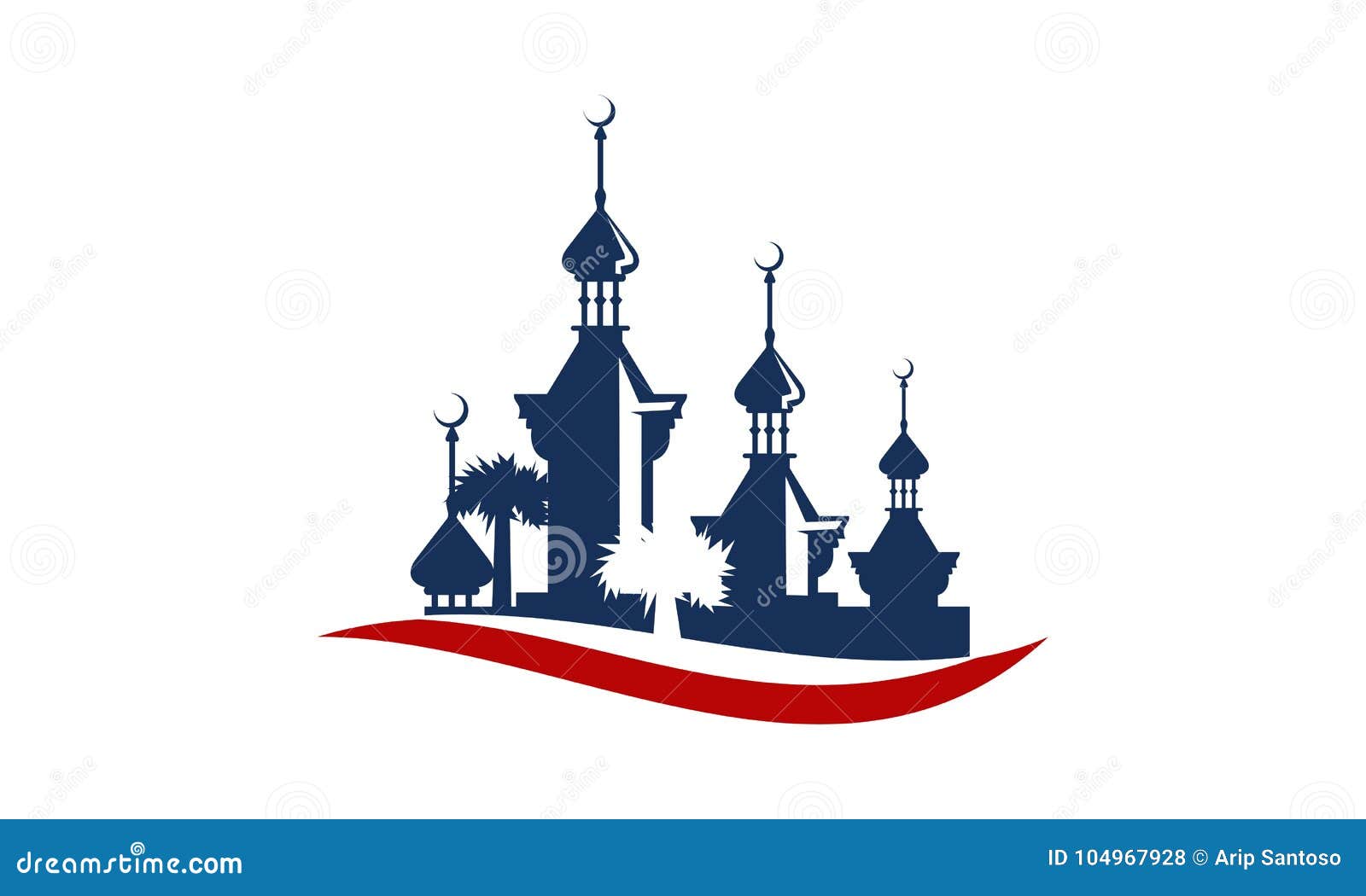 Mosque Logo Design Template Stock Vector - Illustration of adha ...