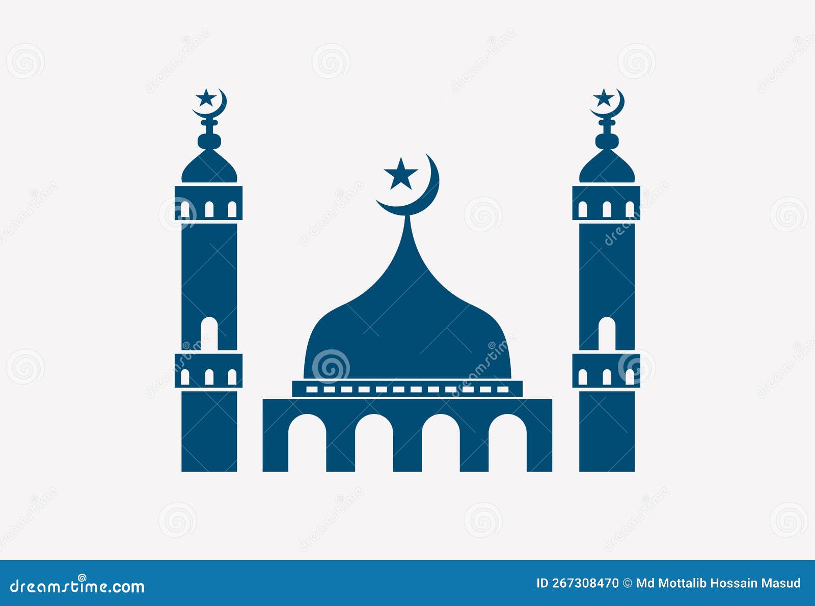 Mosque Logo Design, Vector Design Template Stock Illustration ...