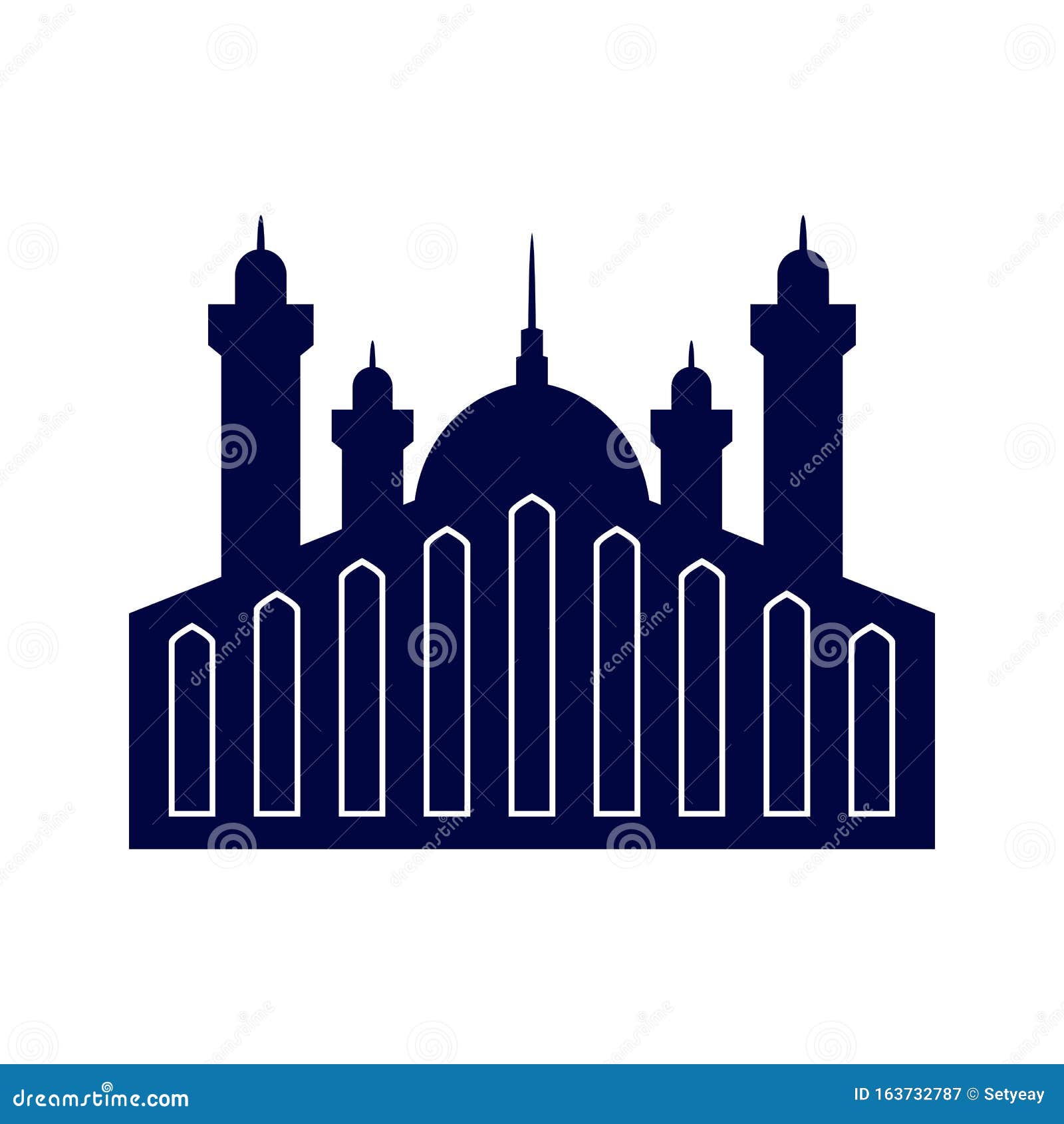 Mosque Logo Design Vector Template. Mosque Icon Symbol Stock Vector ...