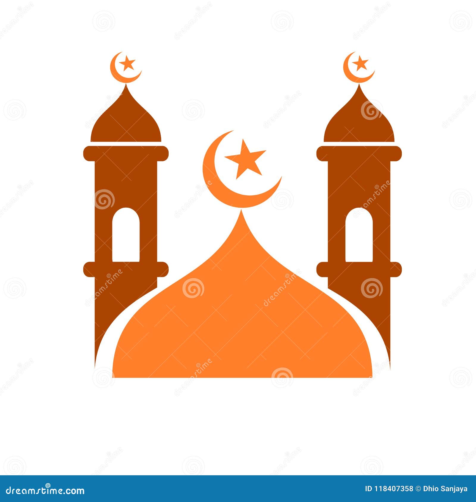 Mosque Logo for Eid Mubarak Stock Photo - Illustration of logo, muslim ...