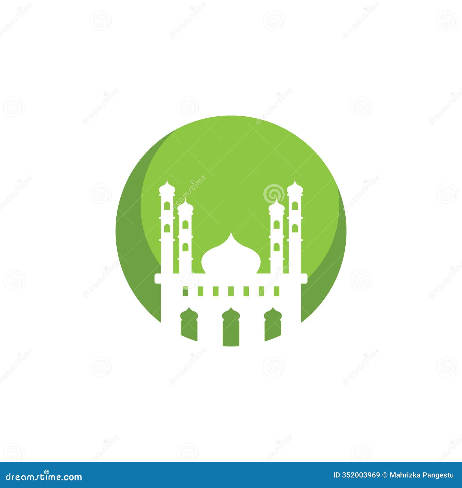 Mosque Logo Template Design Vector, Emblem, Design Concept, Creative ...