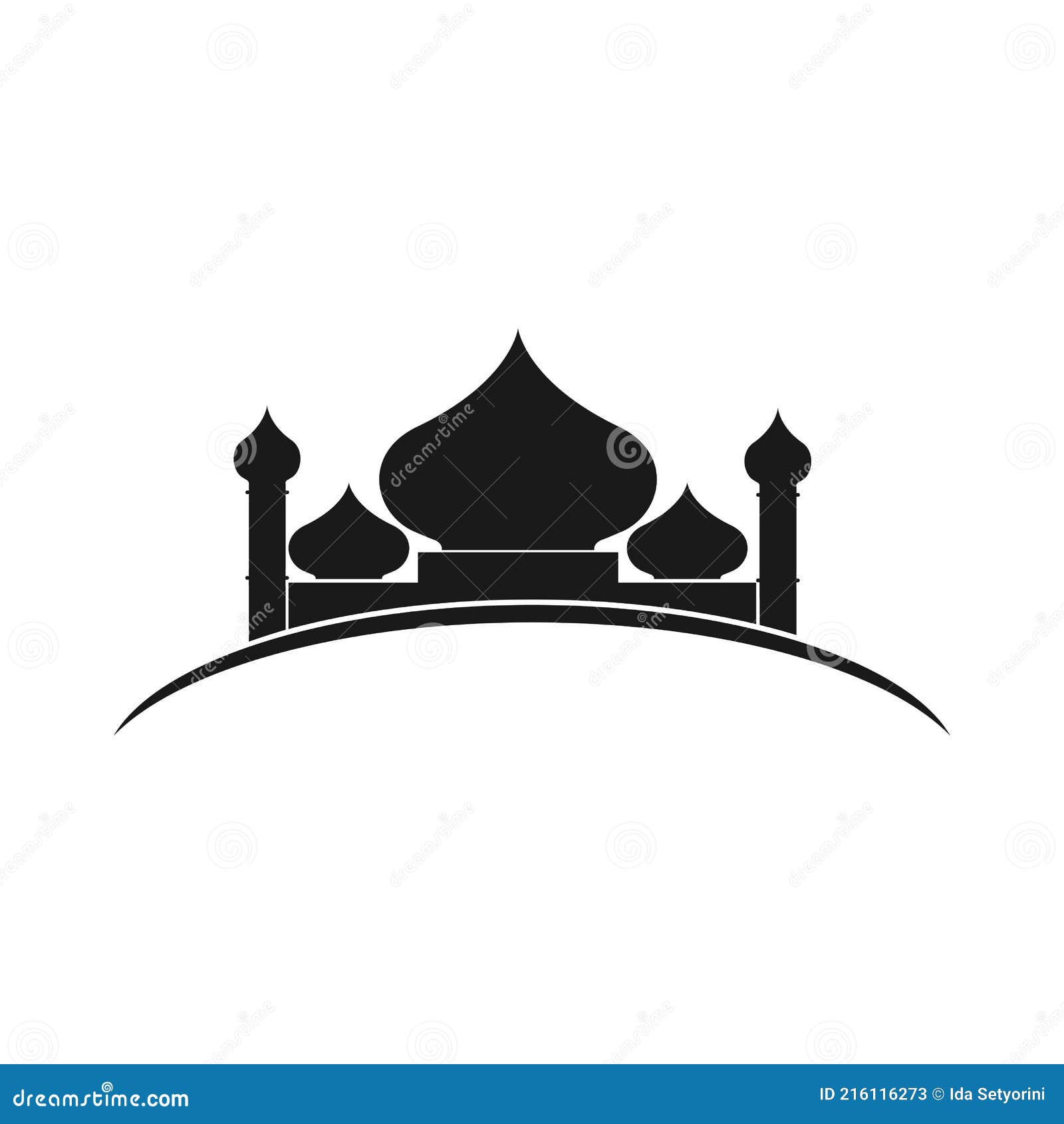 Mosque logo stock vector. Illustration of emblem, abstract - 216116273