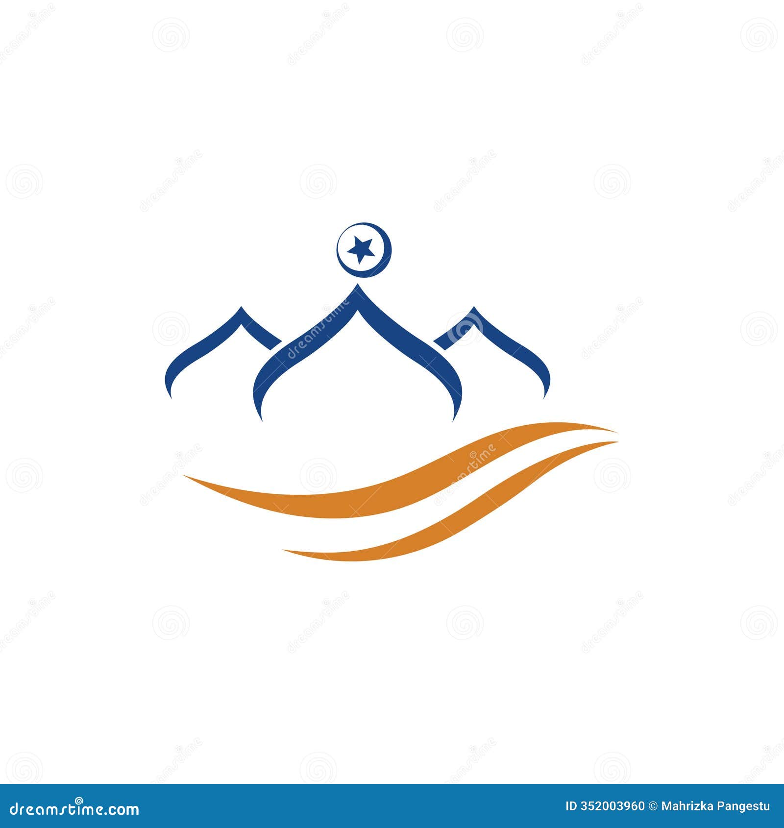 Mosque Logo Template Design Vector, Emblem, Design Concept, Creative ...